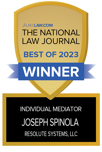 Joe Spinola Voted #1 Mediator in the U.S… • Resolute Systems