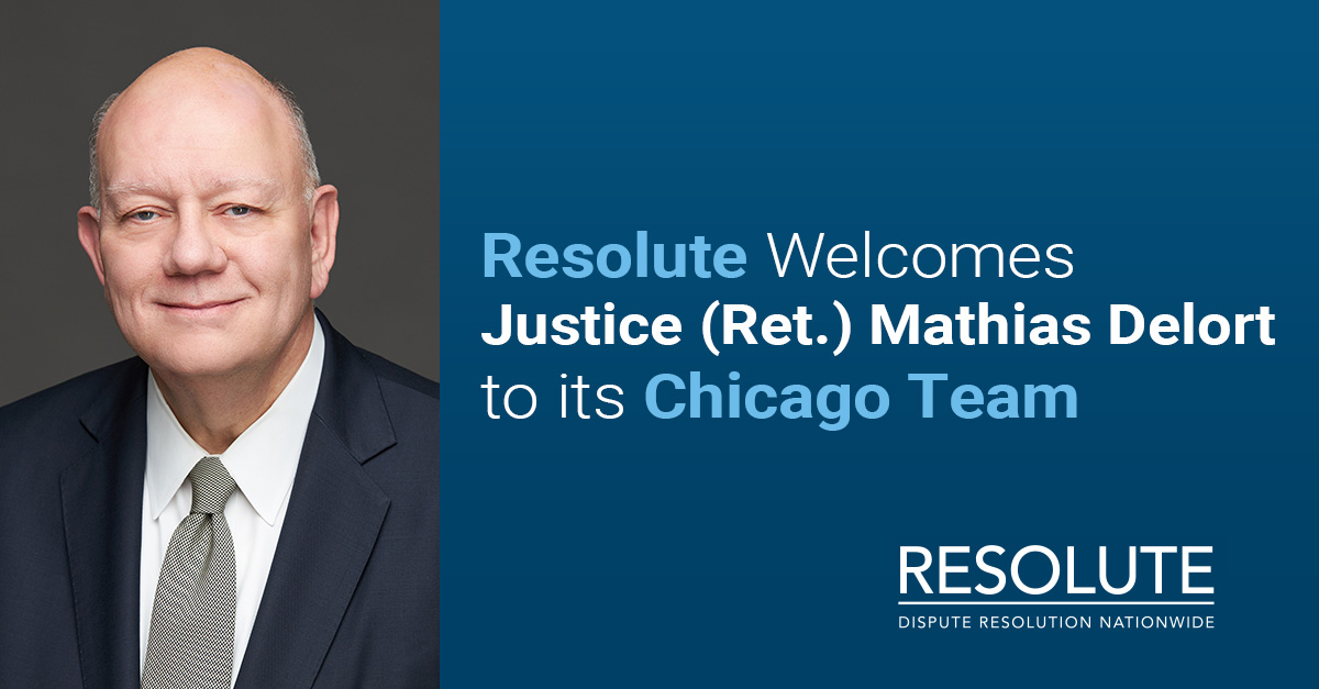 Resolute Welcomes Justice (Ret.) Mathias Delort to its… • Resolute Systems